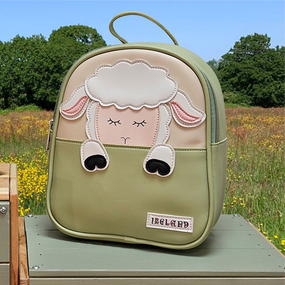 Small Faux Leather Backpack with Sheep Motif - Daydream (Jack & Jill ...